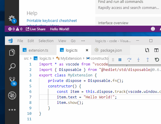 Hot Reload for VS Code Extension Development